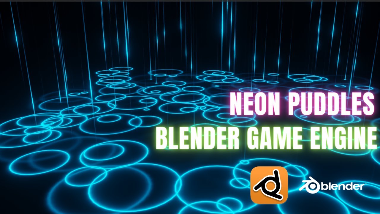 Effect Neon Puddles in Blender game engine UPBGE Download Free - YouTube