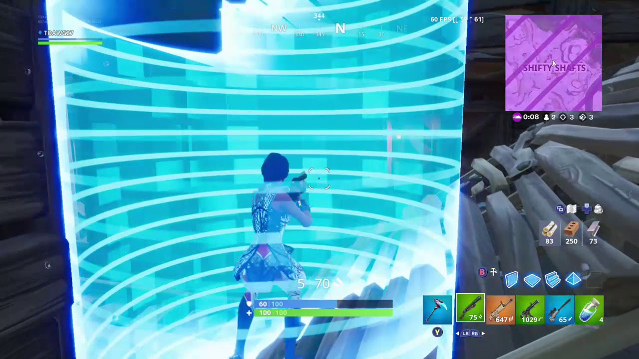 Fortnite. clutched it up with only 10 hp left and the final storm ...