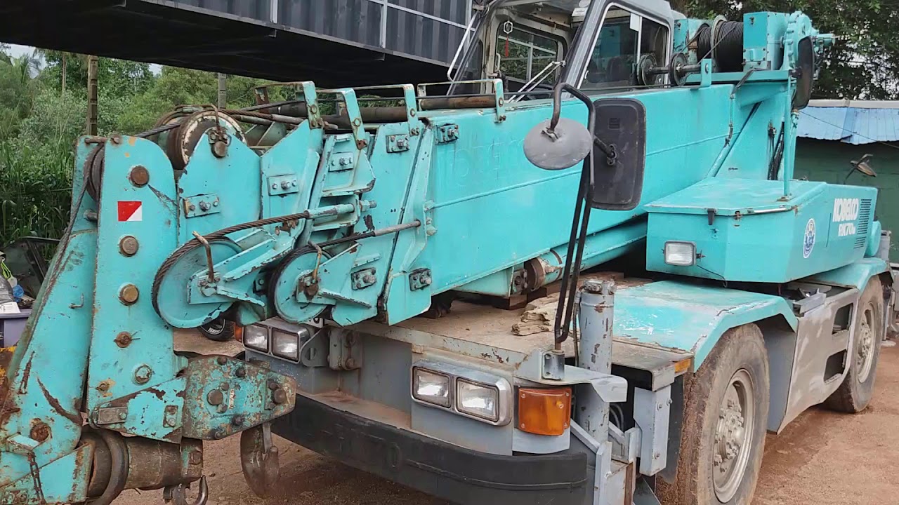KOBELCO RK70 MOBILE CRANE CHASSIS NUMBER LOCATION - YouTube