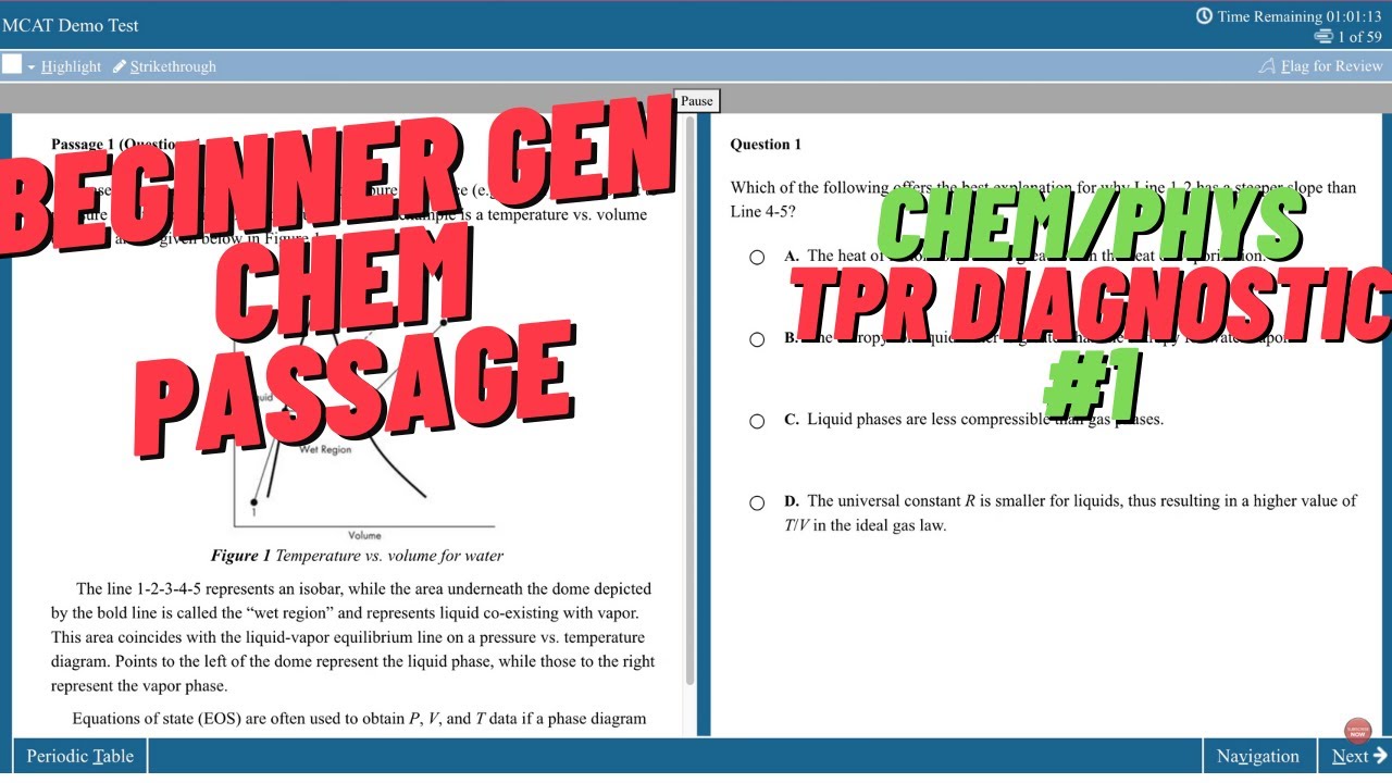 MCAT Easy Gen Chem Passage Breakdown 100%tile TUTOR TIPS! - YouTube