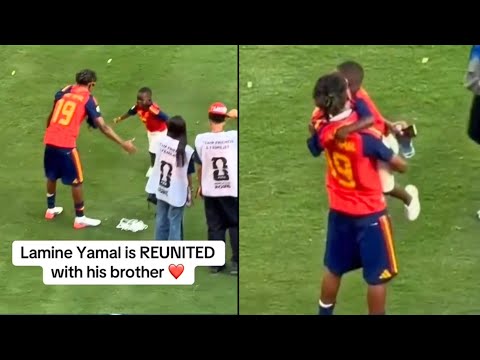🇪🇸 Lamine Yamal Cute Celebration with his Little Brother after Winning the FIFA World Cup 2026 😍