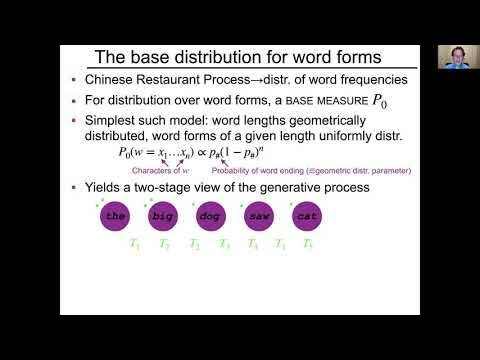 A generative model for unsupervised word segmentation - YouTube