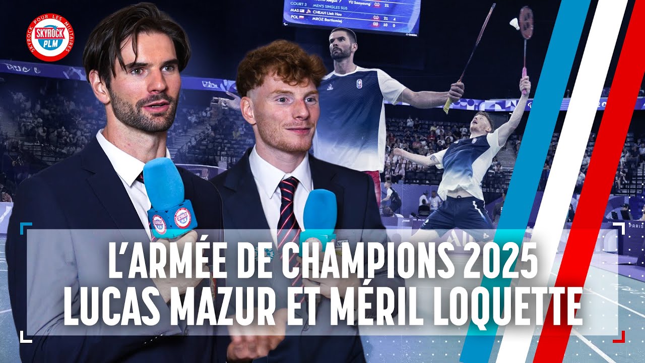 Lucas Mazur et Méril LOQUETTE : Para-badminton - YouTube