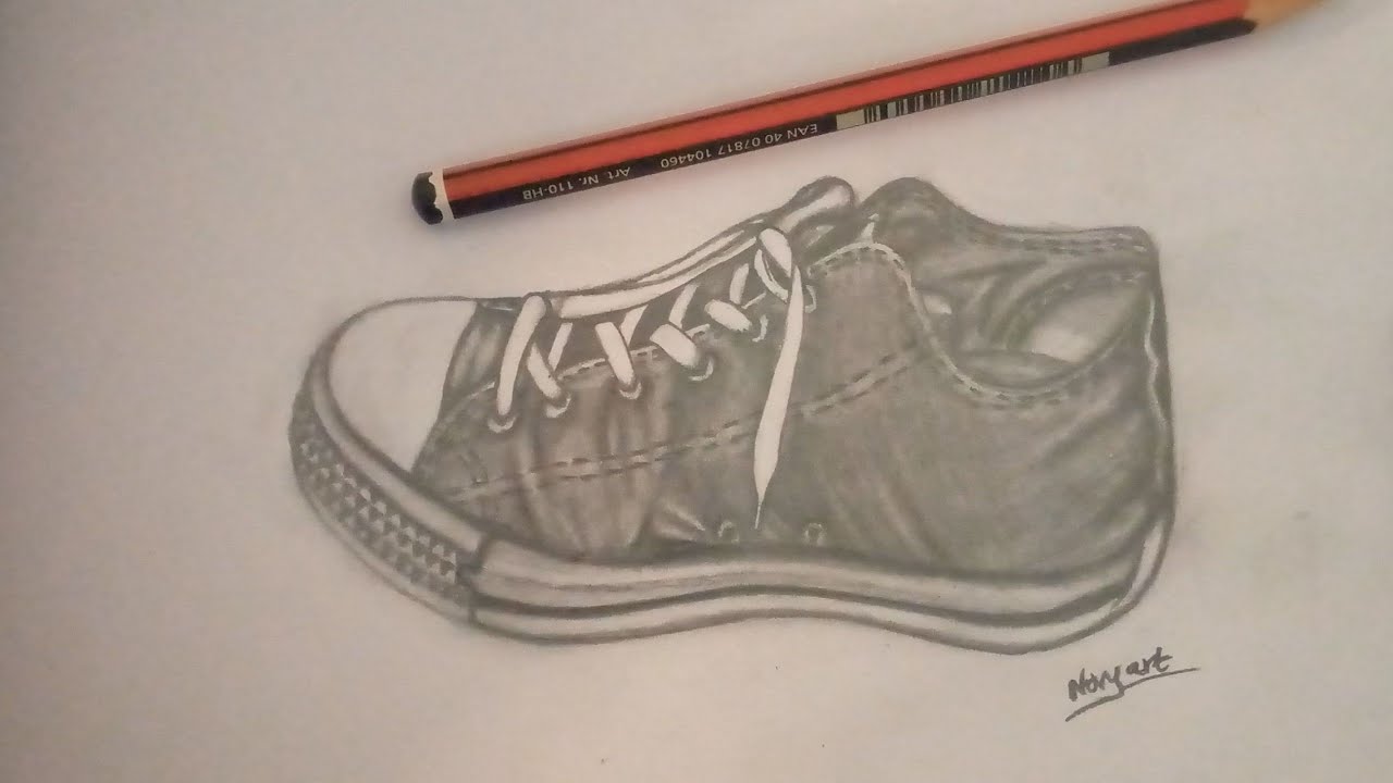Still Life Drawing Shoes