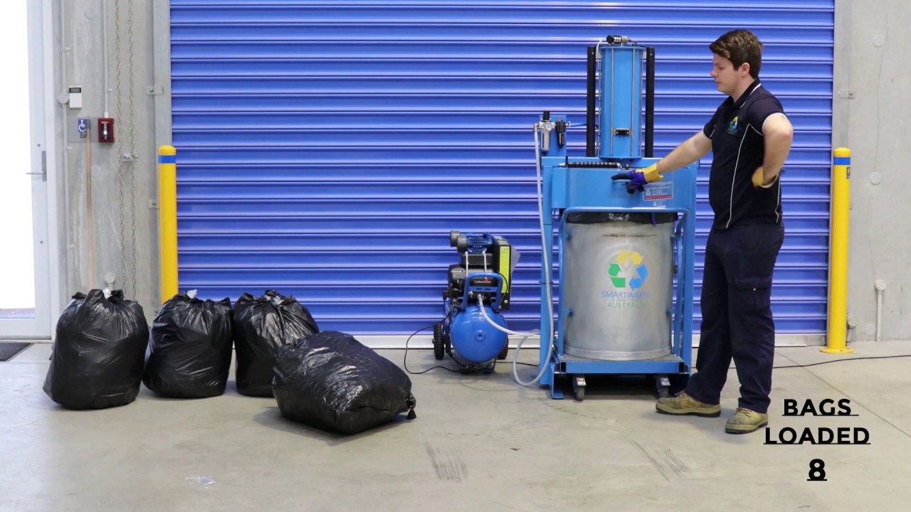 Smart Waste Solutions, General Waste Compactor Loading - YouTube