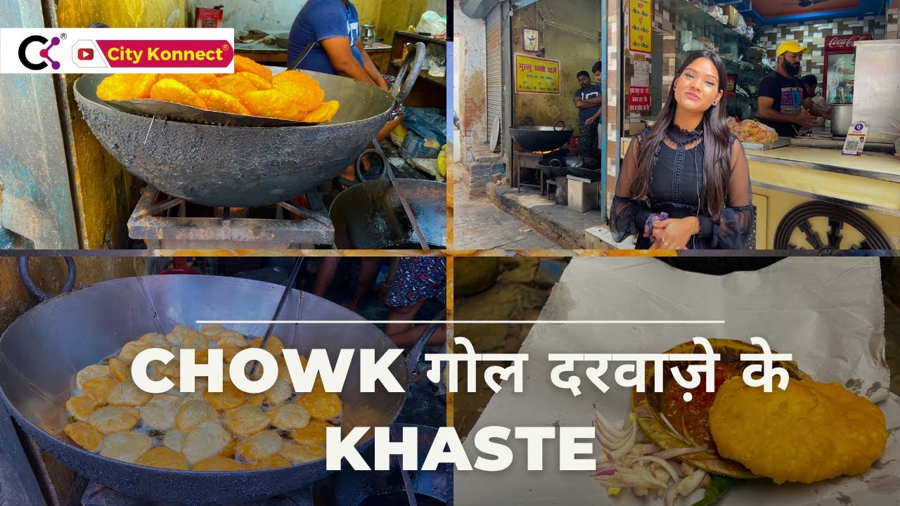 Lucknow Chowk street Food - Tasty Khaste at Chowk - YouTube