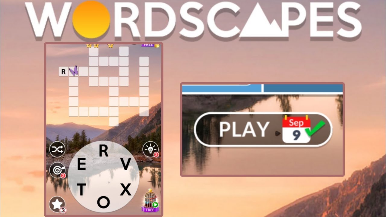 Wordscapes Daily Puzzle Answer September 9, 2025 - YouTube