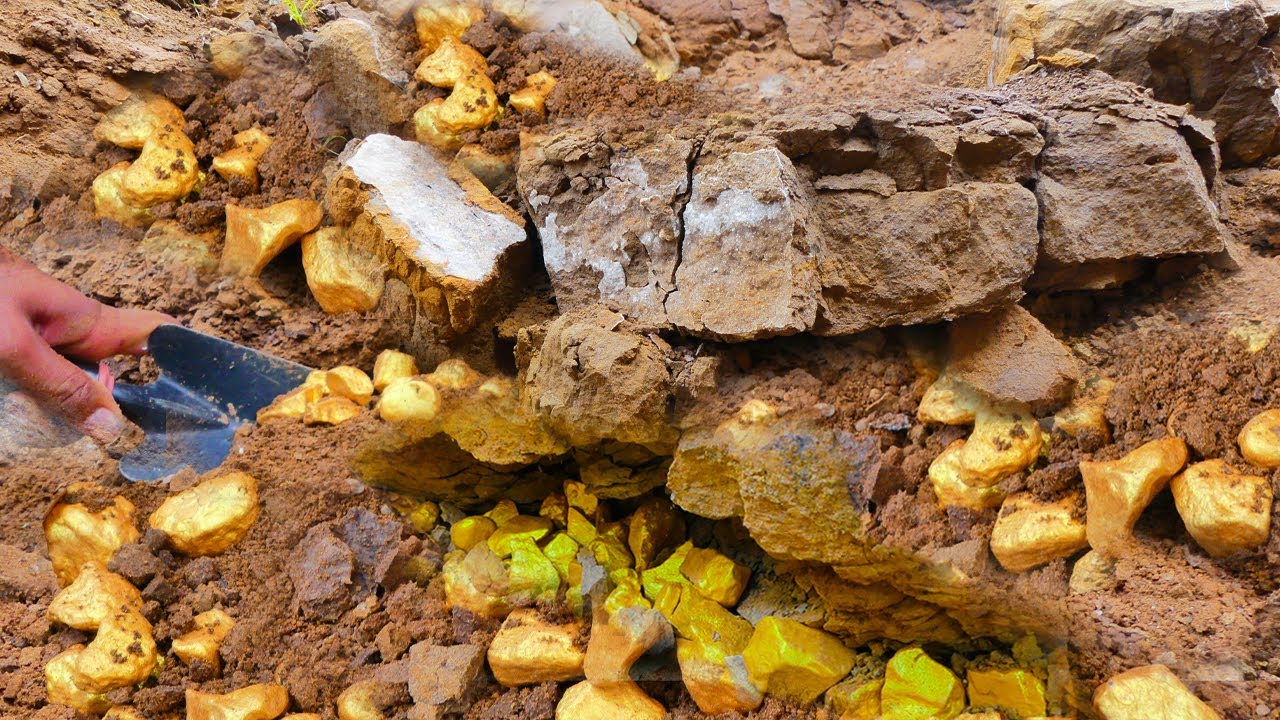 Treasure Hunting! Searching and Digging up for Huge Nuggets of Gold ...