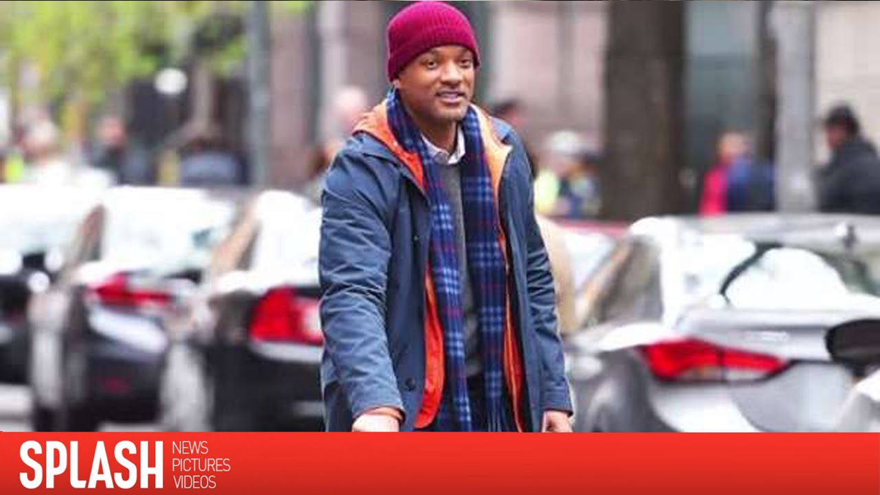 Will Smith Throws Skateboard On Set | Splash News - YouTube