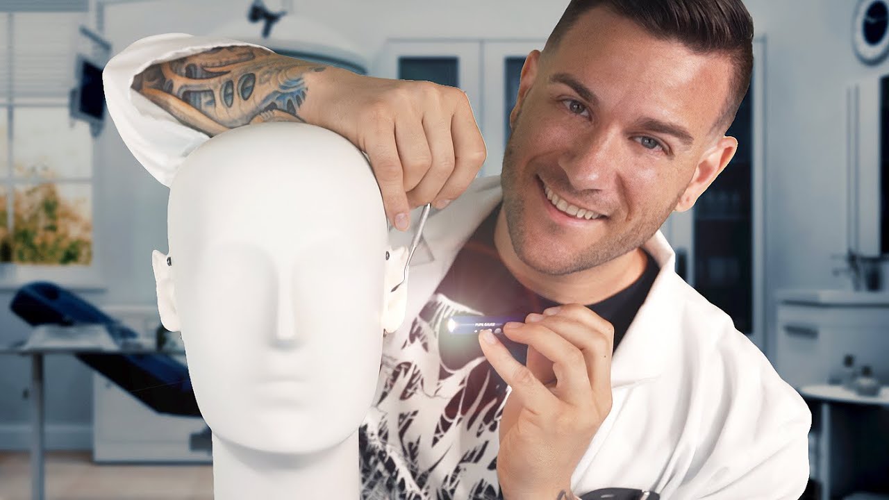 ASMR | Professional Binaural Ear Cleaning | Whisper Male Voice and ...