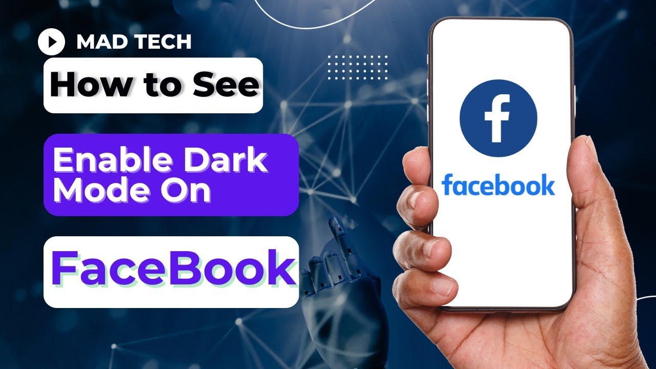 How To Enable Dark Mode on Facebook | Switch ON Dark Mode - YouTube
