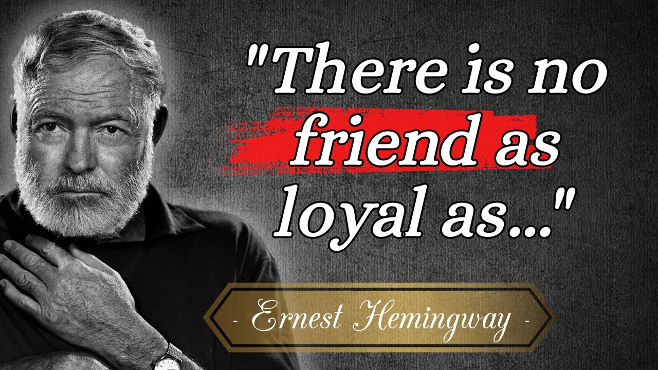 35 Unforgettable Quotes From Ernest Hemingway, A Literary Legend - YouTube