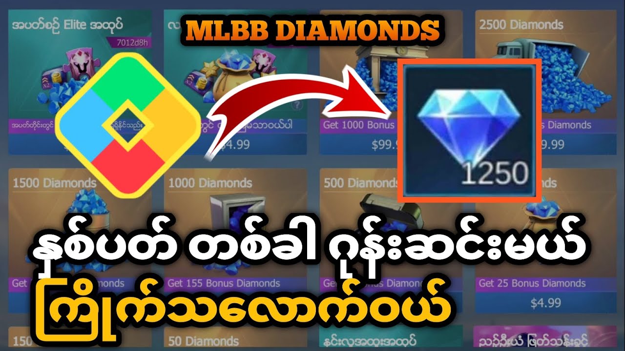 MLBB Diamonds တွေ 100% Free ဂုန်းဆင်းနည်း။ကြည့်မှ သိမာနော်။ - YouTube
