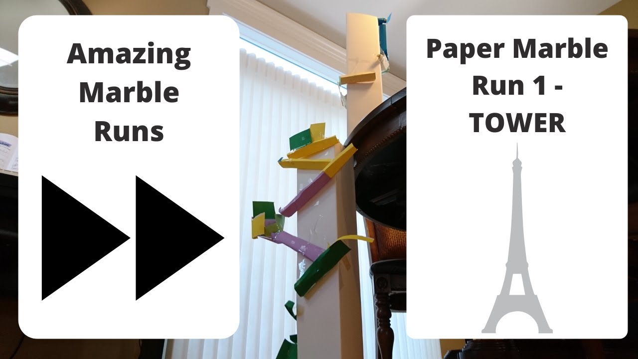 Paper Marble Run 1 - Tower - YouTube