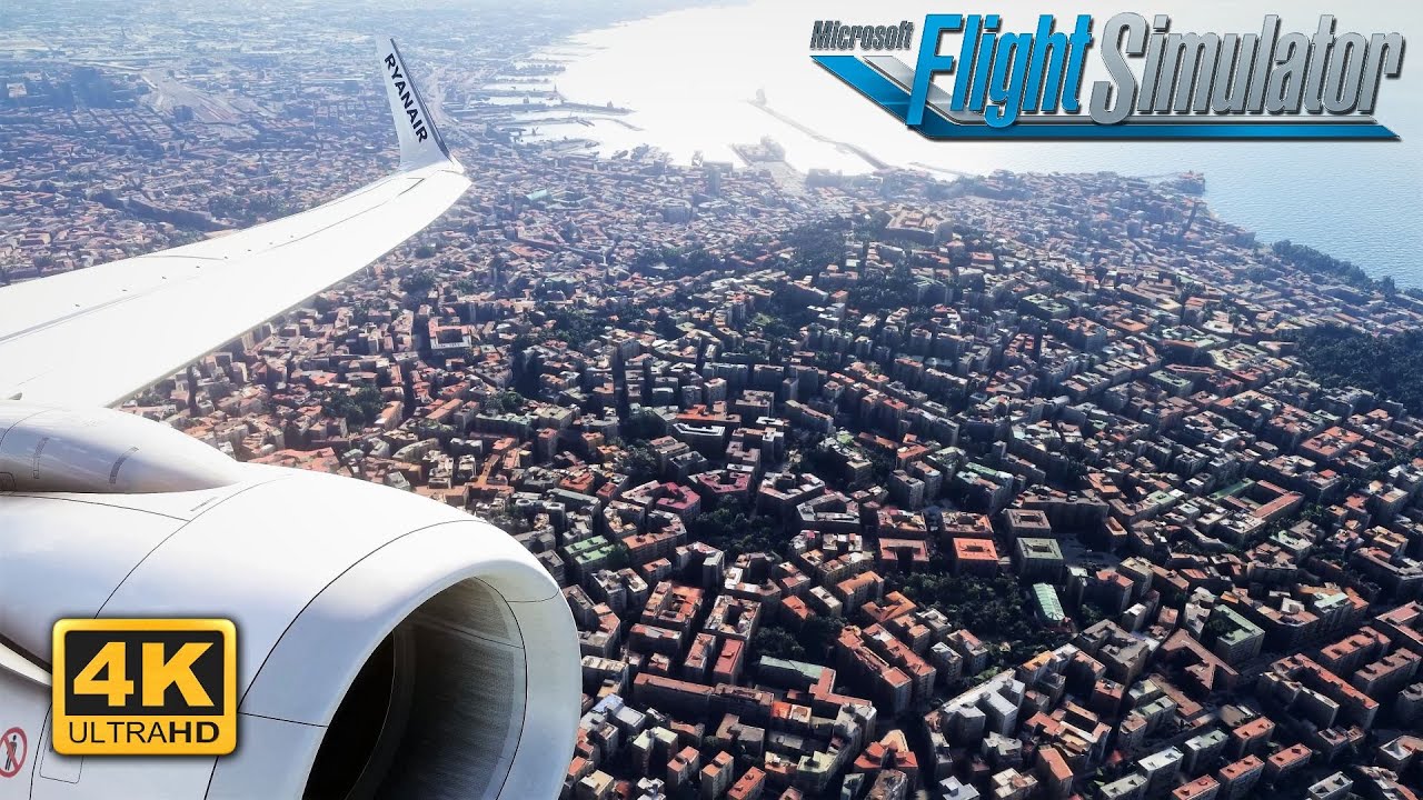 [4K] Microsoft Flight Simulator 2023 - MAXIMUM SETTINGS - RYANAIR 737-800 -Takeoff At Naples ...