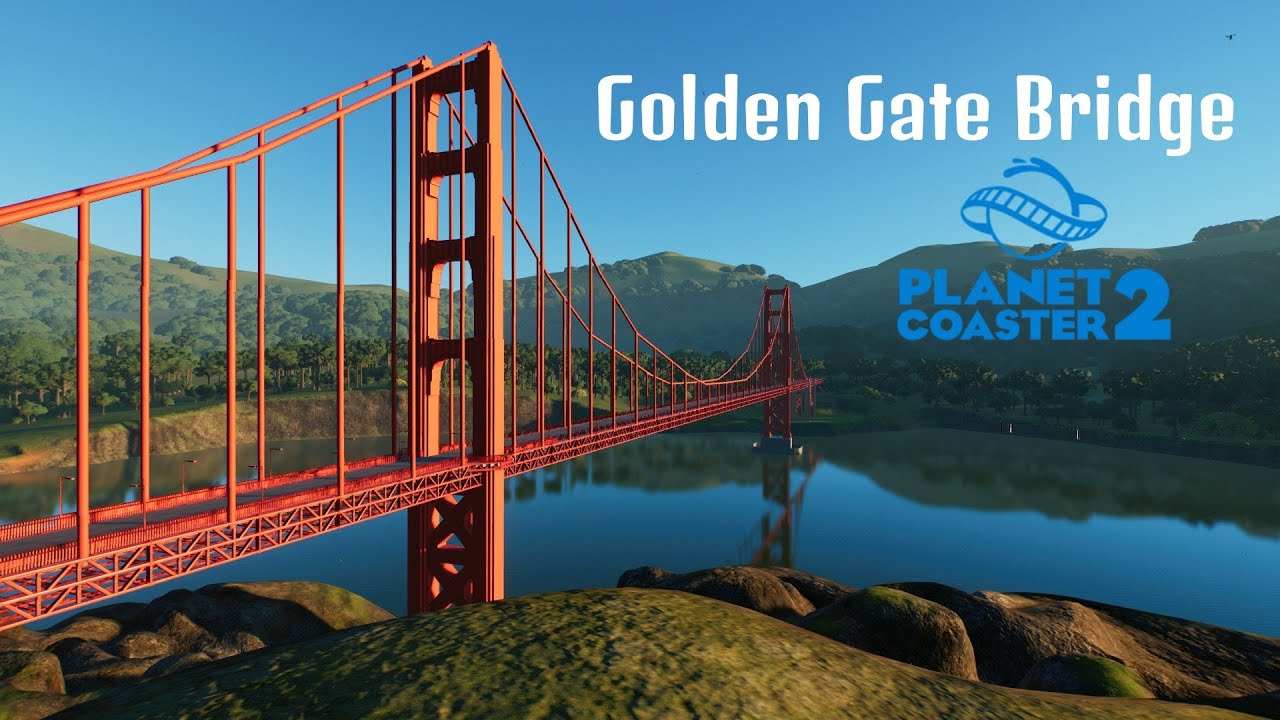 Golden Gate Bridge - planet coaster 2 build - YouTube