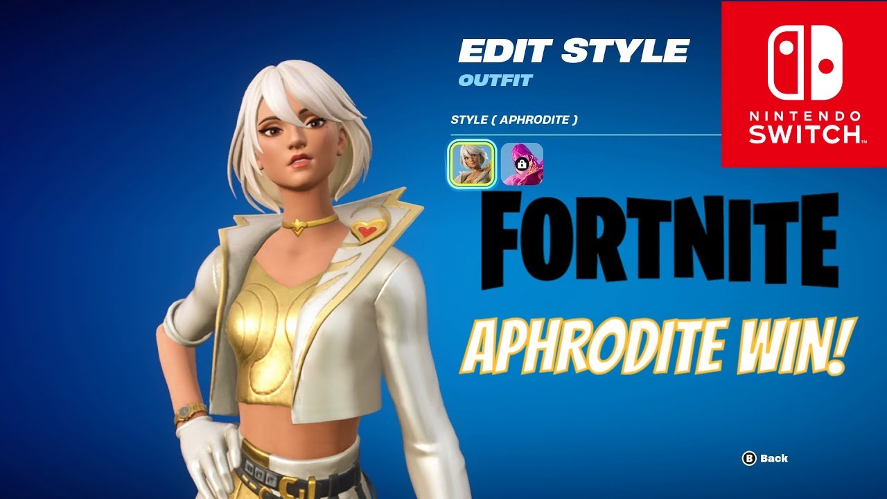 FORTNITE APHRODITE WIN! CHAPTER 5 season 2 NINTENDO SWITCH - YouTube