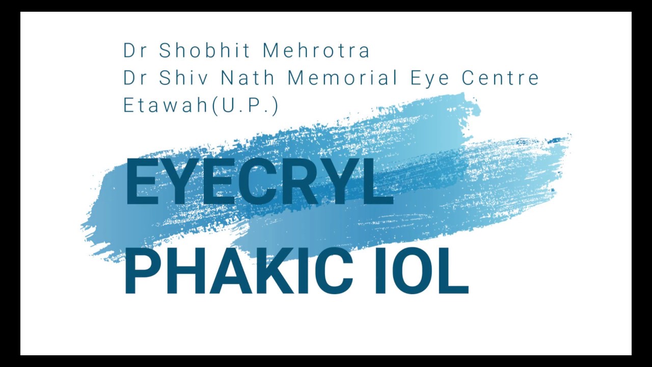 Eyecryl Phakic IOL - YouTube