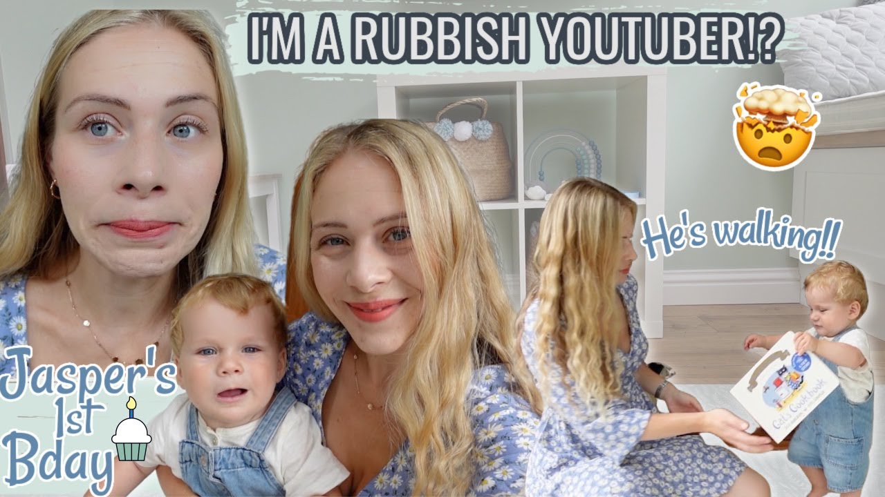 I'M A RUBBISH YOUTUBER?! Jasper's Birthday Vlog, Baby's 1st Steps ...