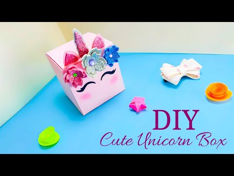 DIY Beautiful Unicorn Box | How to Make a Cute Unicorn Box | Origami ...