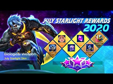JULY STARLIGHT SKIN AND REWARDS 2020 | MOBILE LEGENDS - YouTube