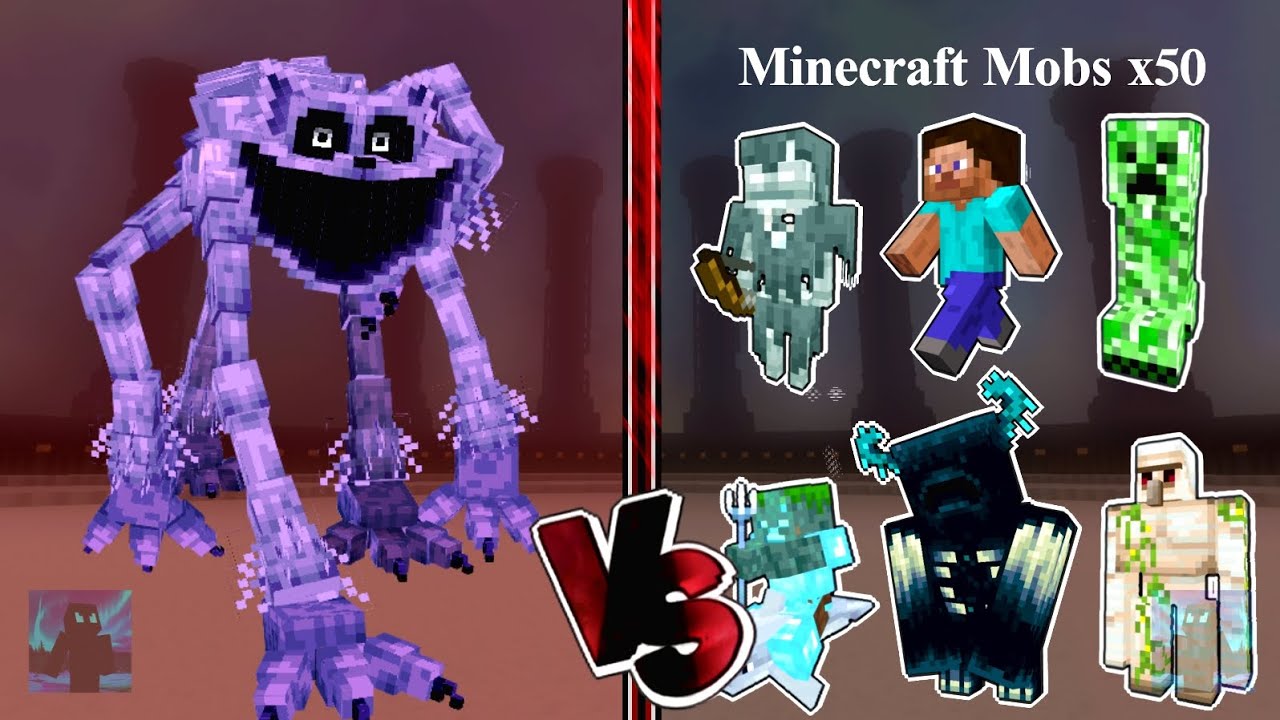 MUTANT CATNAP vs ALL MOBS x50 | Minecraft Mob Battle | Mob Battle - YouTube