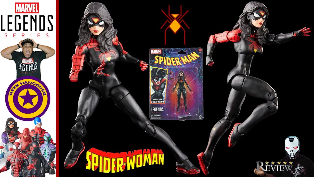 Marvel Legends Jessica Drew Spider-Woman Spider-Man Retro Cardback ...