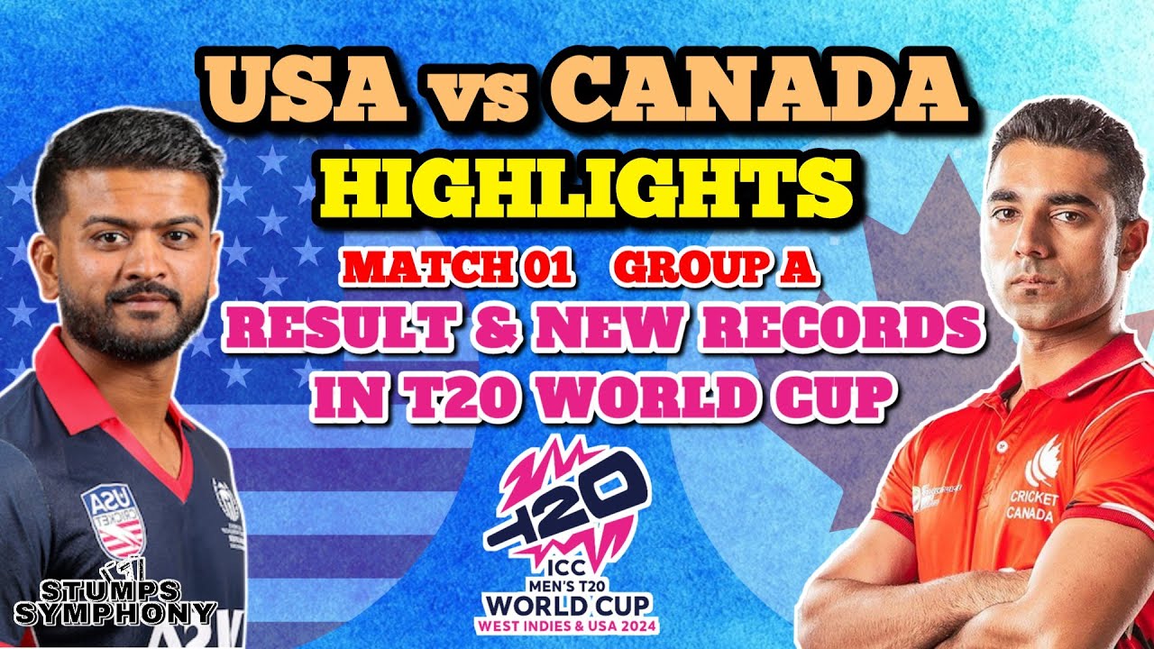 USA Beats Canada By 7 Wickets In The First World Cup Match - New ...