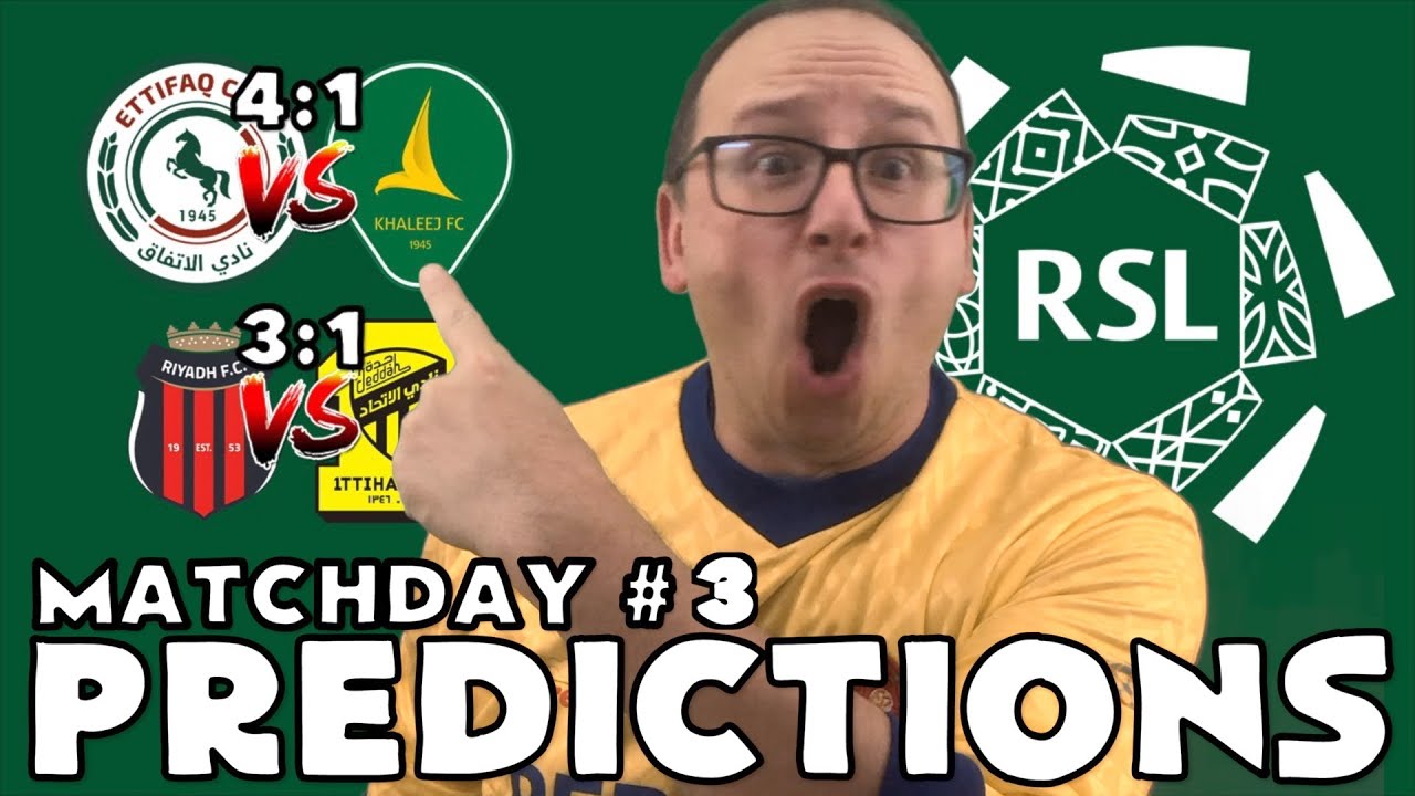 2023 24 Saudi Pro League Predictions Game 3 توقعات الدوري