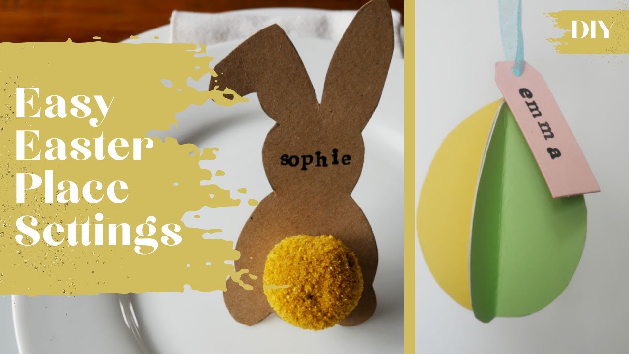 Simple Easter Place Setting Ideas | DIY - YouTube