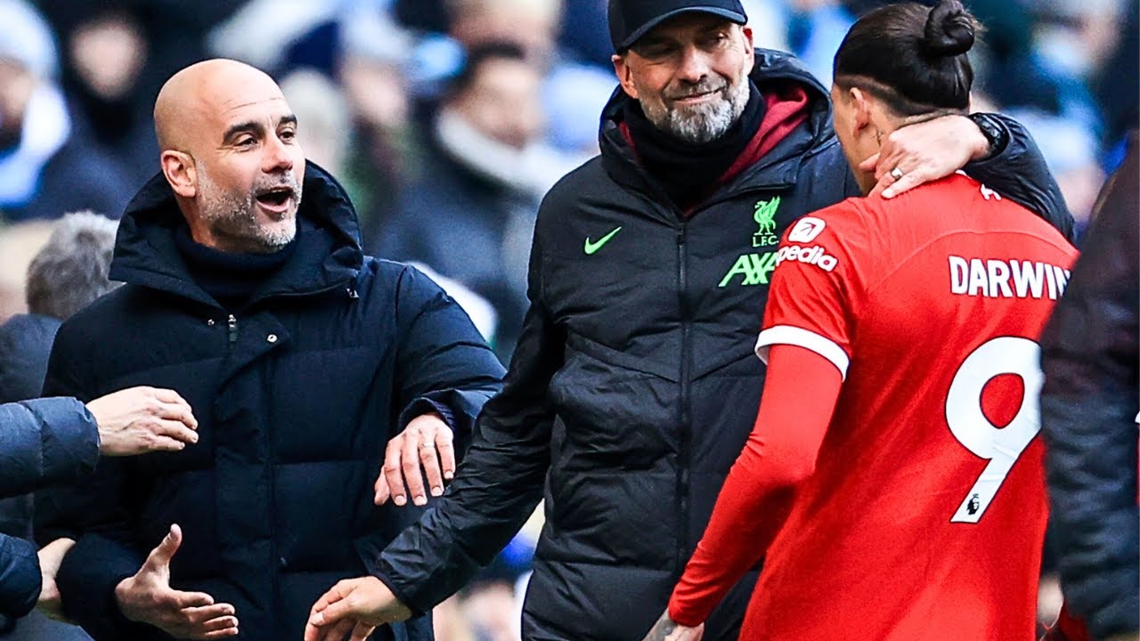 Pep Guardiola & Darwin Nunez Fight After Man City vs Liverpool 1-1 ...