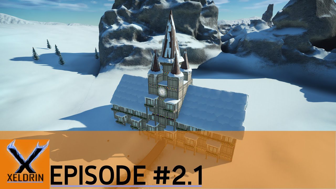 BUILDING THE ENTRANCE PT1 | Planet Coaster Christmas Park Episode 2 ...