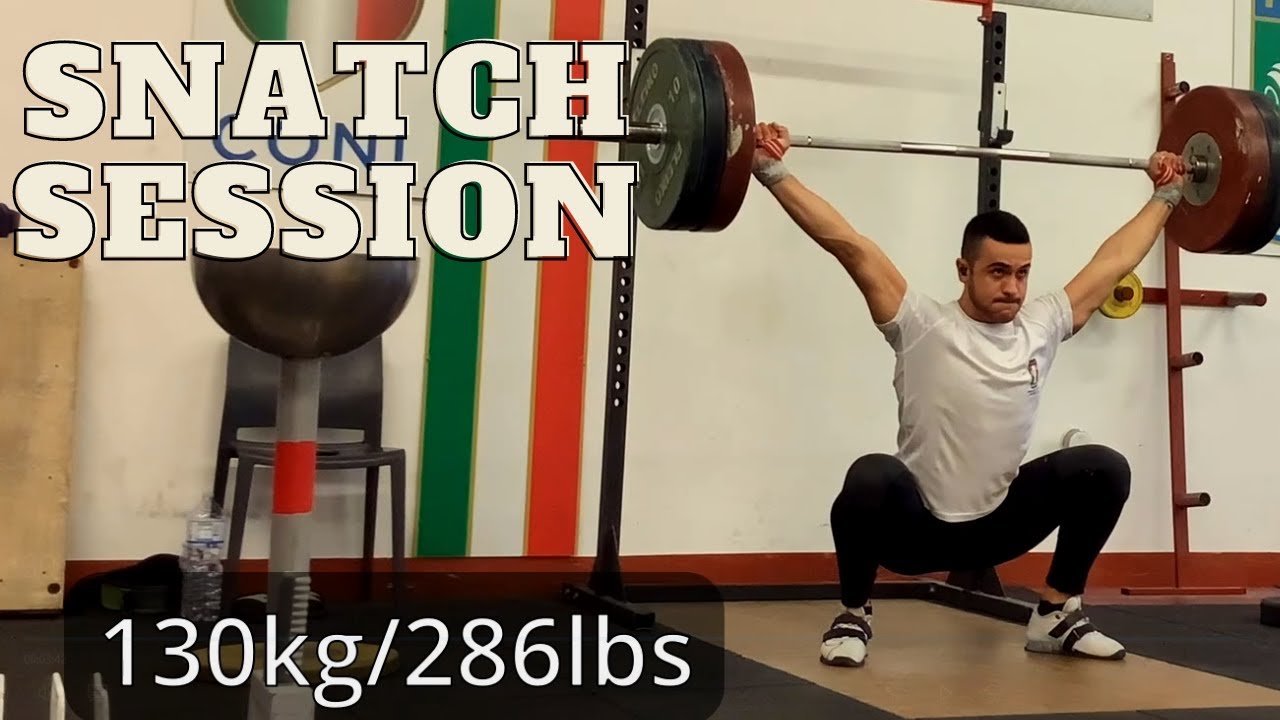 0 - 130kg Snatch Progression + 150kg Deadlift - YouTube