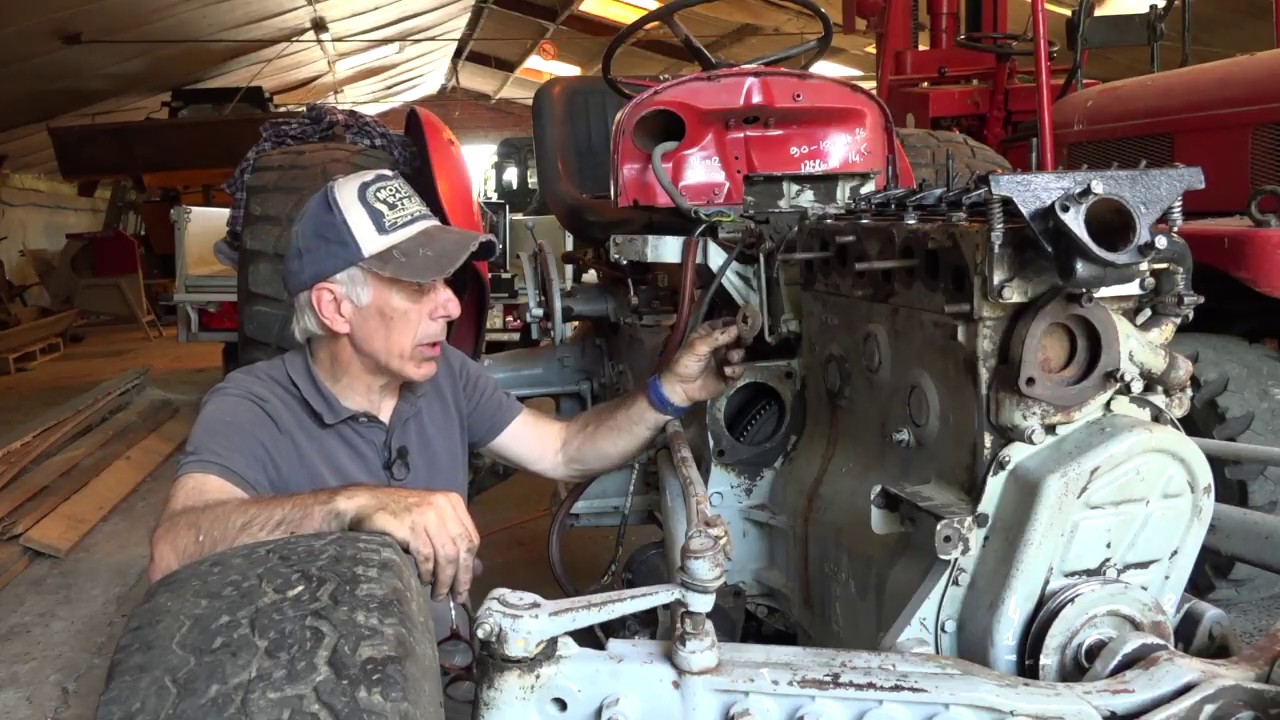 Replacing Engine Anti Frost Plates on a MF 35 - YouTube