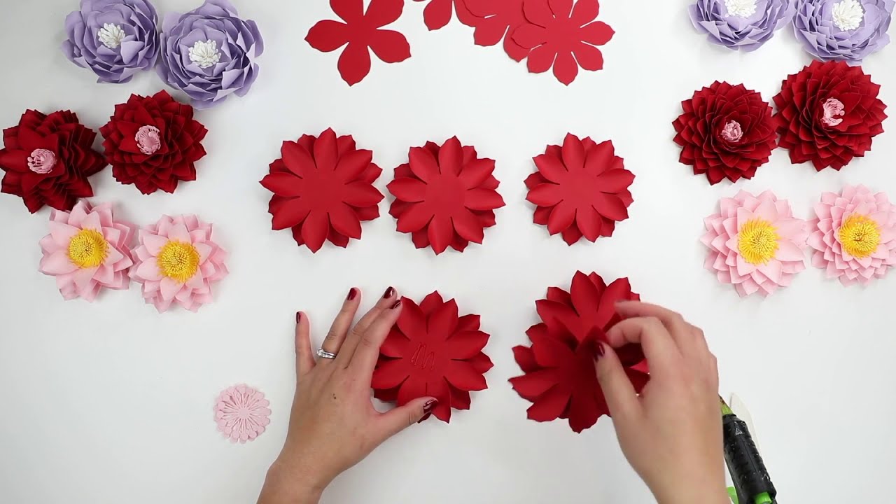 Mini Template #31 Tutorial | Mini Paper Flowers - YouTube