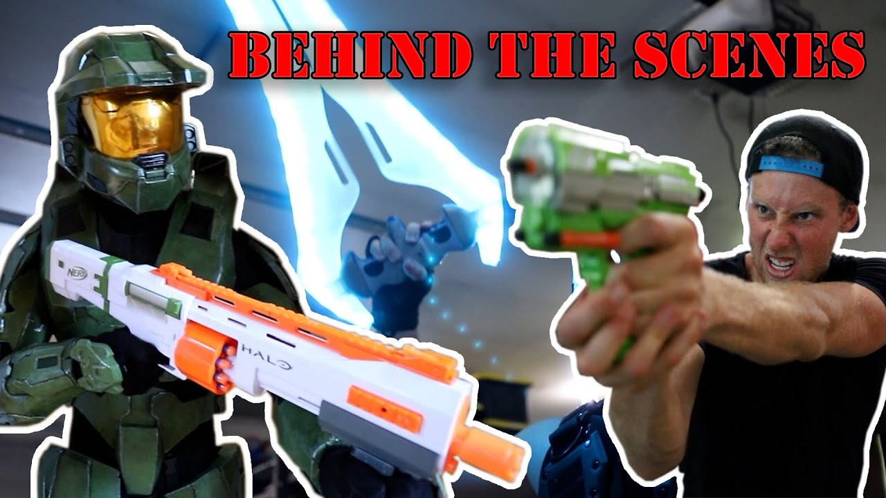 AARON ESSER Behind the Scenes with MASTER CHIEF!!! - YouTube