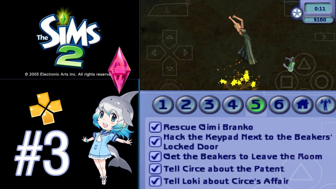 The Sims 2 PSP Indonesia - Menemukan Gimi Branko di Beaker House #3 ...