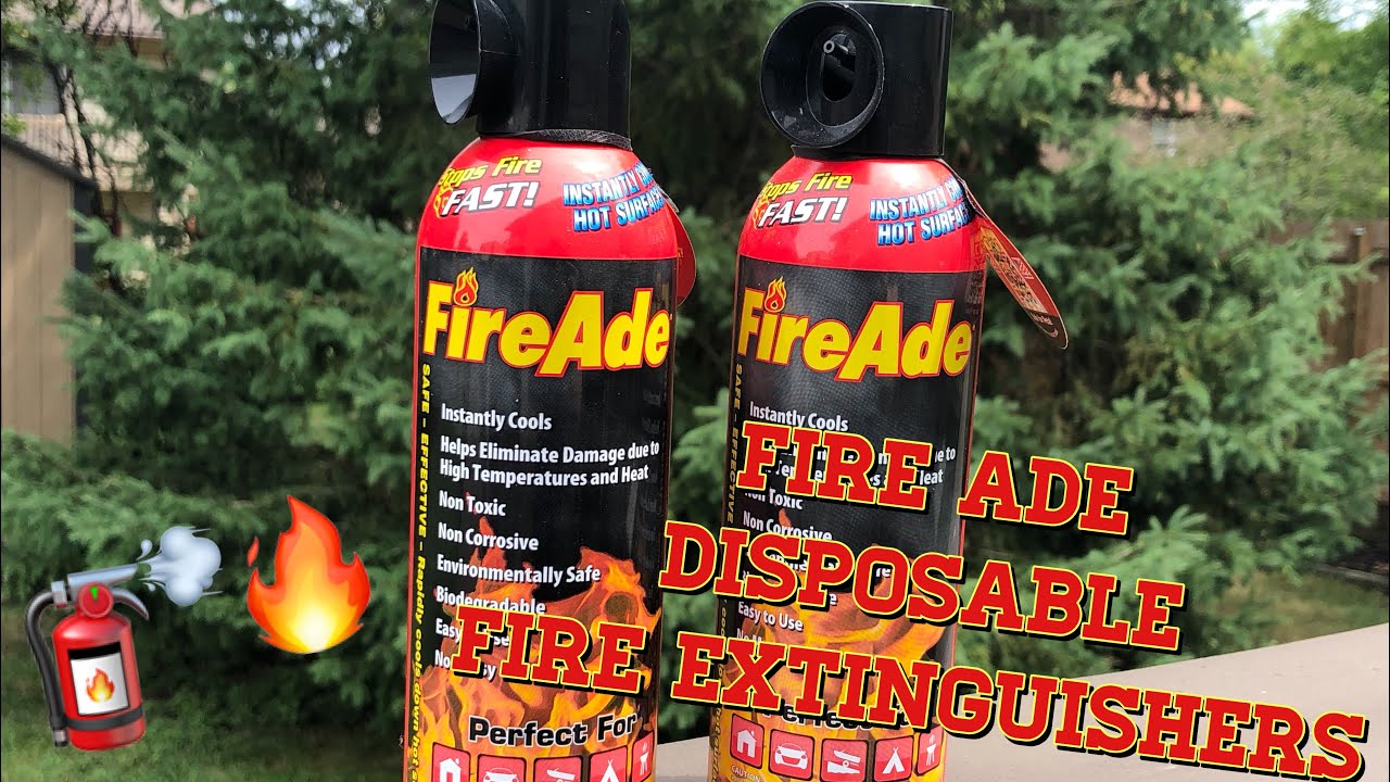 FireAde Fire Extinguisher : Disposable : Instantly Cools - YouTube