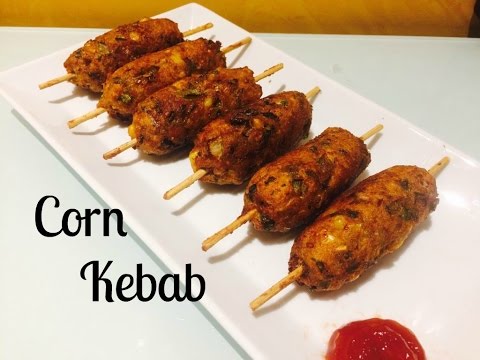 Crispy Corn Kebabs || Instant Snacks Recipe|| How To Make Corn Cutlet ...
