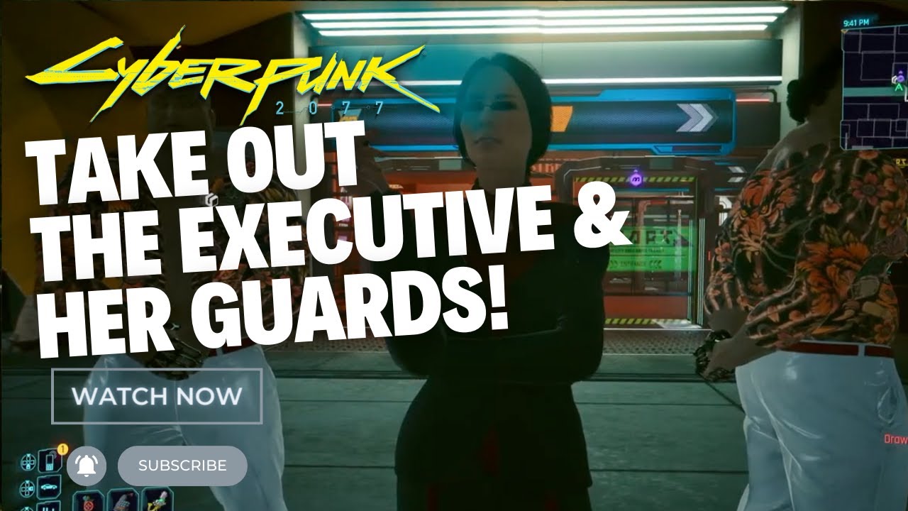 Cyberpunk 2077 Take Out The Executive & Her Guards! - YouTube