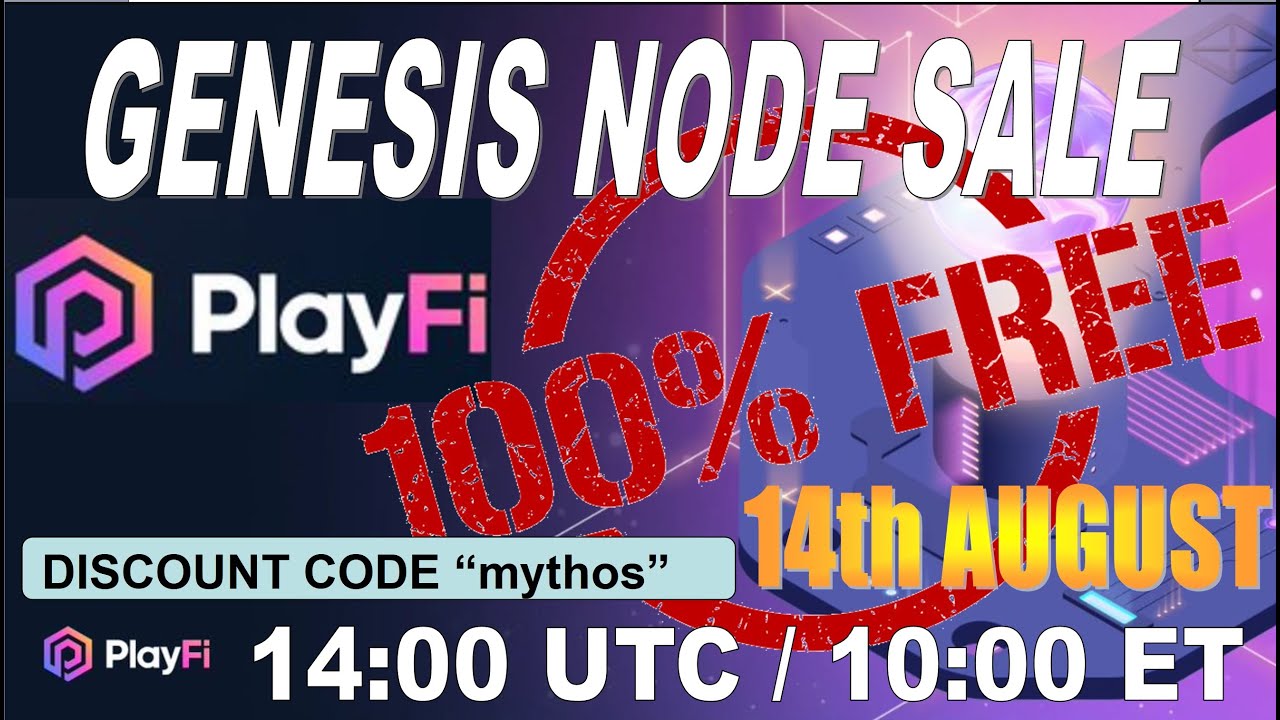 PlayFi FREE node Genesis discount code: mythos - YouTube
