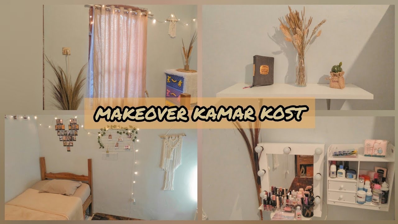 ROOM DECOR | MAKE OVER KAMAR KOST 3x3 - YouTube