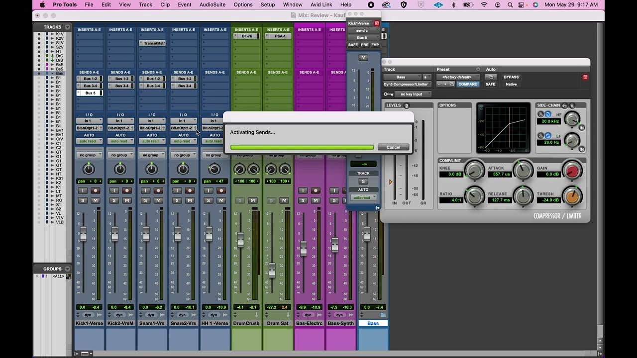 Pro Tools - Sidechain Compression - Kick & Bass - Quick - YouTube