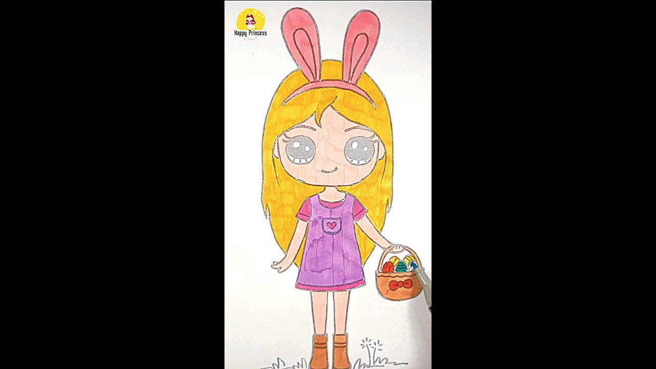 COLORING CHIBI GIRL | How to Coloring Chibi Girls | Chibi Girls - YouTube