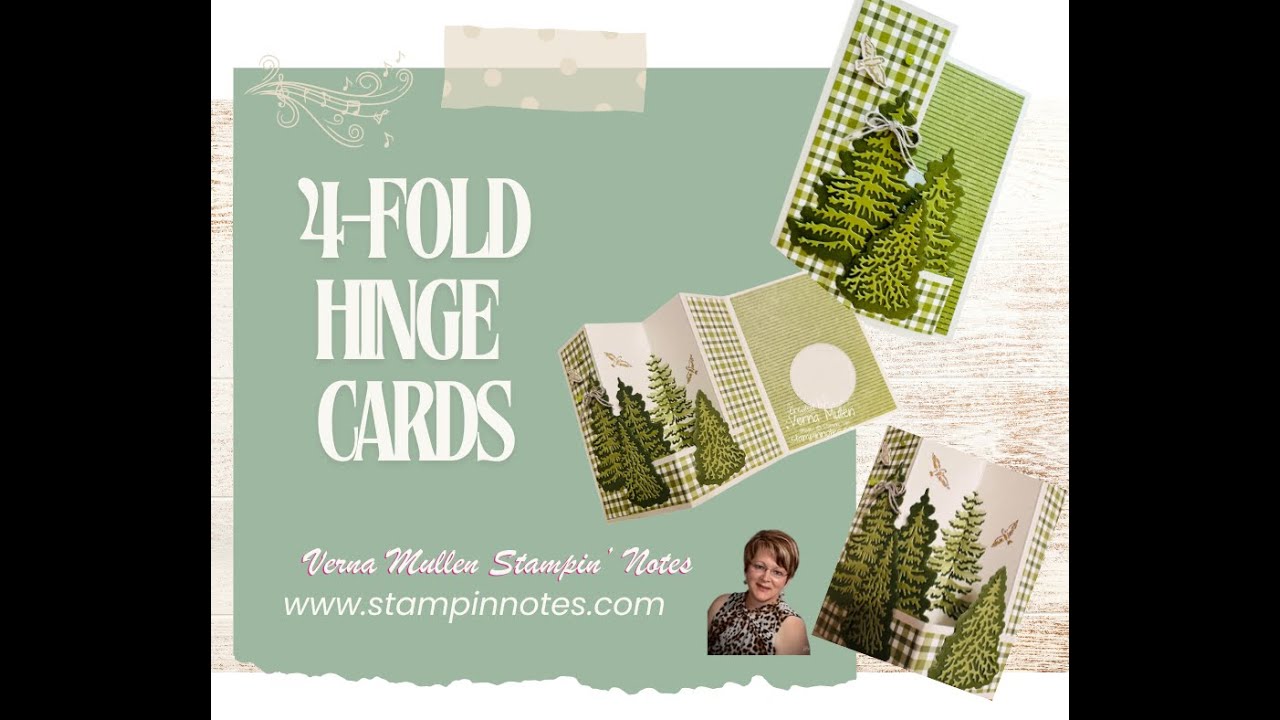 Frosted Forest 4-Fold Hinge Cards - YouTube