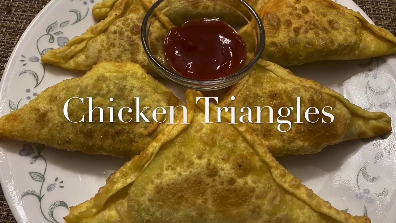 Iftar Chicken Triangles |Chicken snack| Chicken Fillings|Easy snack ...