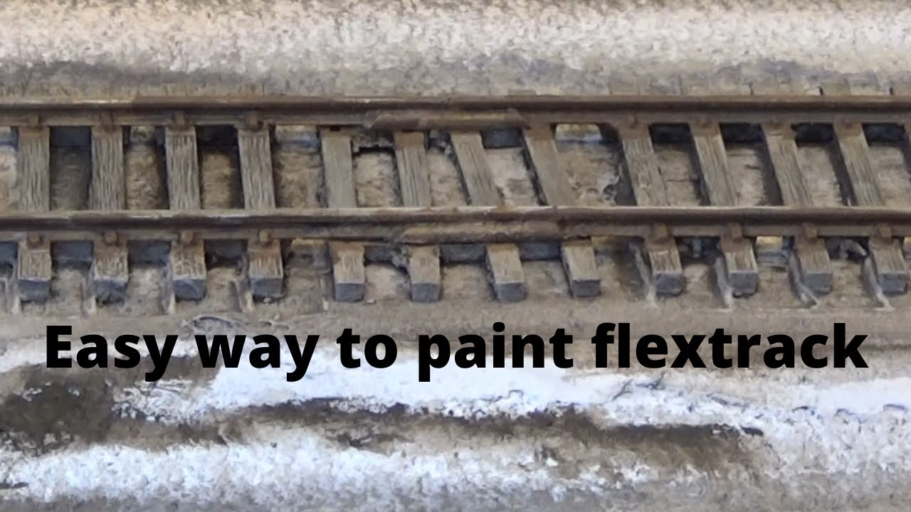 Easy way to paint flextrack - YouTube