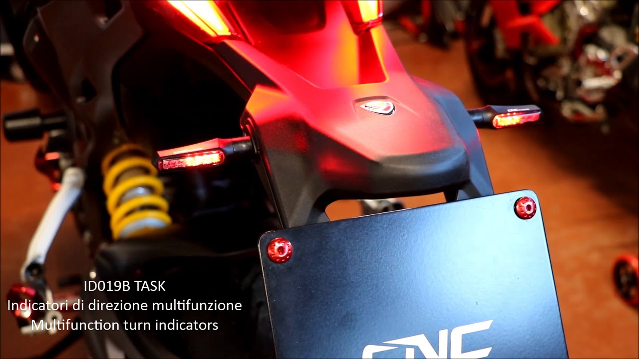 CNC Racing's "TASK" Turn Signals with Integrated Brake Light - YouTube