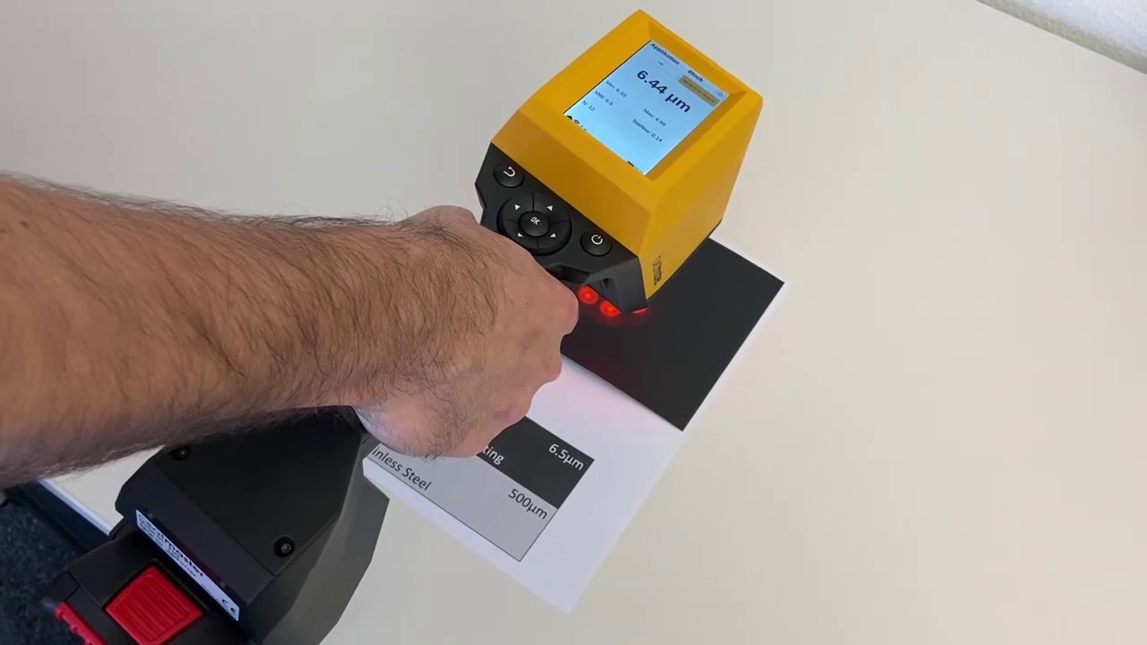 coatmaster Flex measures the coating thickness of a cathodic dip ...