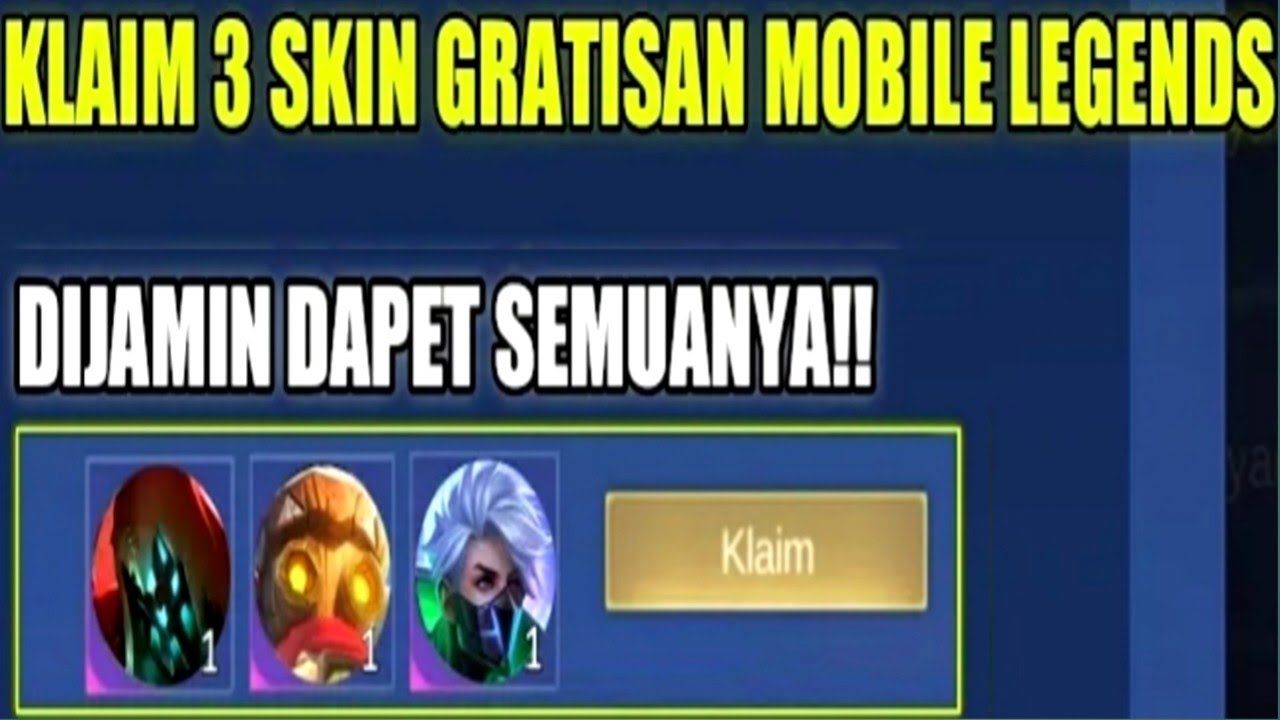 ADA 3 SKIN GRATIS LAGI MOBILE LEGENDS | SKIN BARATS S26, SKIN ELITE ...